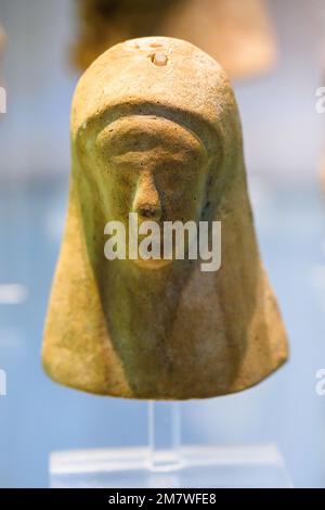 Terracotta female mask. Last decades of the 6th century BC ...