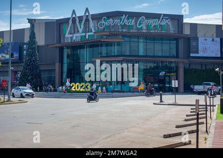 Maha Sarakham,Thailand - December 30, 2022 : Front view of McDonald's Restaurant in Maha ...