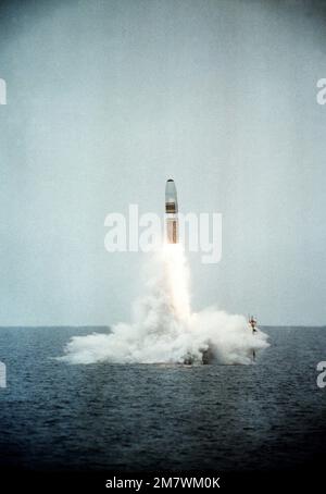 The nuclear-powered strategic missile submarine USS TENNESSEE (SSBN 734 ...