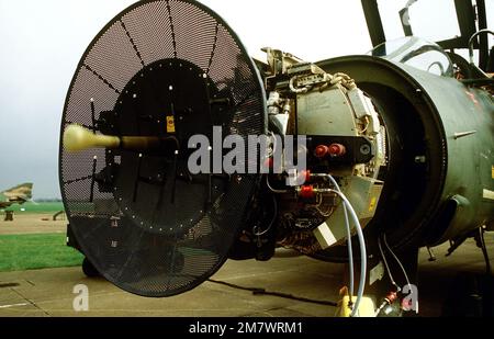 A view of the radar system of an F-4D Phantom II aircraft, as it ...