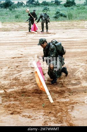 Combat Control School students set up a landing zone. They will become ...