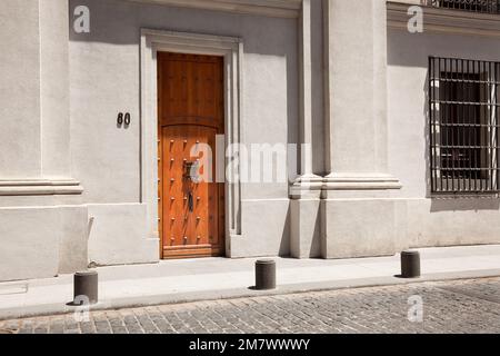 Door where the corpse of president Allende was removed assassinated in ...