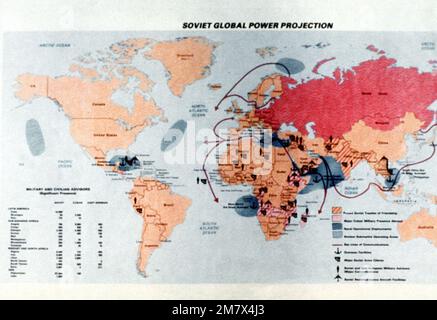 A map showing Soviet naval reconnaissance aircraft operating areas (in ...