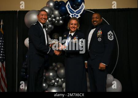 Chief Master Sgt. Raymond Riley, 75th Air Base Wing command chief, and ...