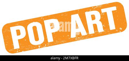 POP ART text written on red grungy stamp sign Stock Photo - Alamy