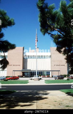 Entrance to Peterson Space Force Base in Colorado Springs, Colorado ...