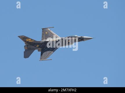 Air Force Capt. Aimee Fiedler, F-16 Viper Demonstration Team commander ...
