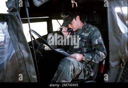 A forward air controller, using a radio, directs an F-4 Phantom II ...