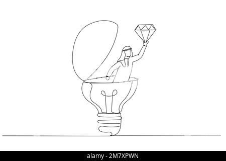 Conceptual Cartoon of Creativity Benefit in Business Crisis Stock ...