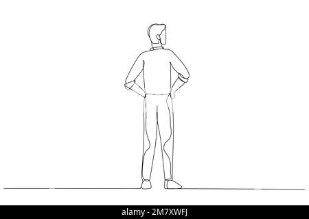 Person Back View Drawing