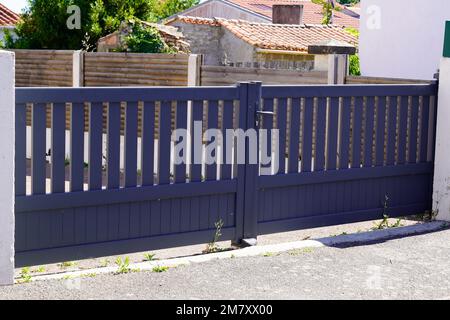portal grey entrance modern home steel gray door aluminum gate house ...