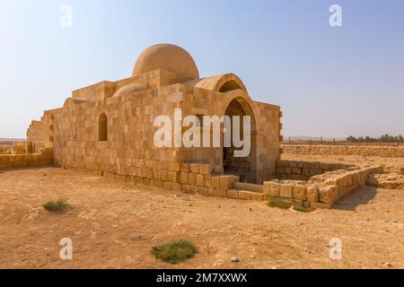 Exterior of Hammam Al Sarah, Desert Castle, Jordan Stock Photo - Alamy