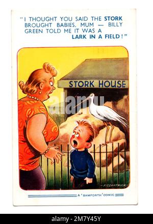 Bamforth Comic Postcard Stock Photo - Alamy
