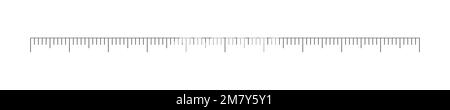 Graphic scale of ruler, tape or thermometer. Distance, height or length ...