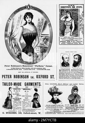 Victorian Newspaper Advertising c1890 for health and beauty products ...
