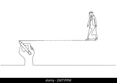 Leader Walking With Follow Me Sign, Vector Cartoon Stick Figure ...