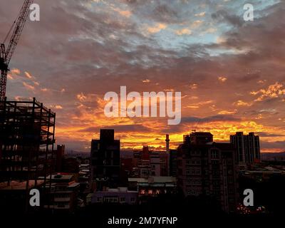 Sunset in Shipai, Taipei Stock Photo - Alamy