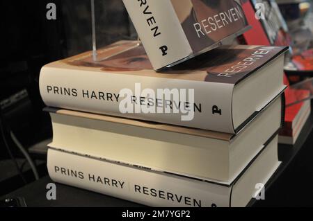 Copenhagen/Denmark/11 January 2023/ Prince Harry book on sale ind anish ...
