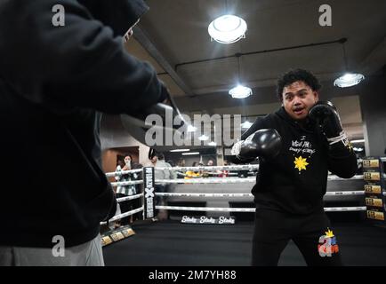 Salt Papi (right) during a media work out at Crystal House, London ...