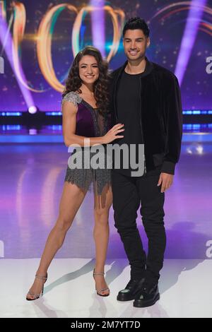 Klabera Komini and Siva Kaneswaran during a photo call for Dancing On ...
