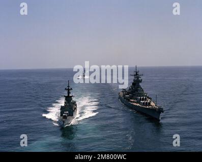 The frigate USS MEYERKORD (FF-1058) departs from the naval station. USS ...