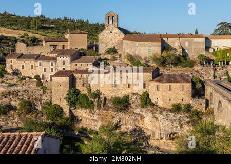 VILLAGE OF MINERVE, REGIONAL NATURE PARK OF THE HAUT-LANGUEDOC, AUDE ...