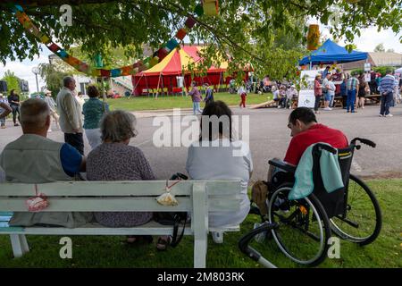PARTY DAY FOR THE HANDICAPPED RESIDENTS AND THEIR FAMILIES, FOYER JULES ...