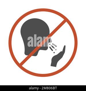 sneeze iconicon isolated on white background. Vector illustration. Eps ...