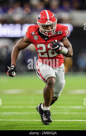 Georgia running back Branson Robinson warms up before an NCAA football ...