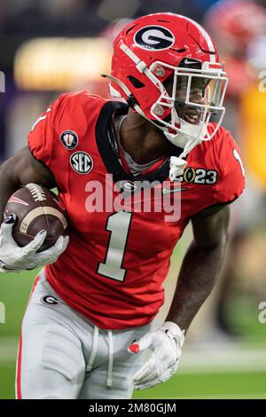 Georgia wide receiver Marcus Rosemy-Jacksaint poses for a portrait at ...