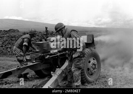 Colonel Radcliff, left, Commanding Officer of the 3rd Marine Regiment ...