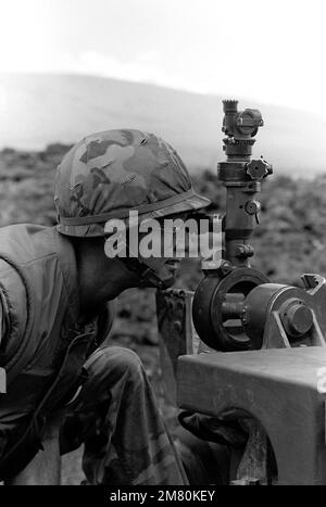 Colonel Radcliff, left, Commanding Officer of the 3rd Marine Regiment ...