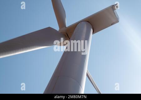 Wind turbines at the Lake Turkana wind power in Loiyangalani District ...