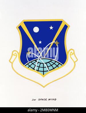 Approved insignia for: 1ST Space Wing. Country: Unknown Stock Photo - Alamy