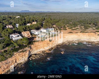cliffs of S Estalella and Vallgornera, Cala Pí, Costa de Migjorn ...