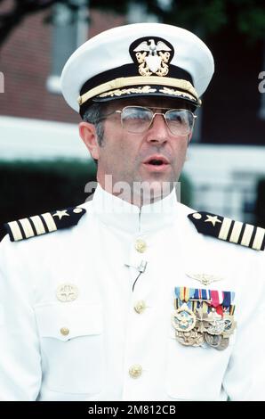 Captain Richard H. Truly, commanding officer of the recently formed US ...