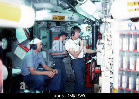 Main control room and interior of the USS Drum, a WWII Gato Class ...