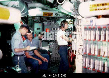 Main control room and interior of the USS Drum, a WWII Gato Class ...