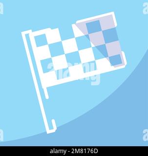 Flag line icon isolated on white background. Black flat thin icon on ...