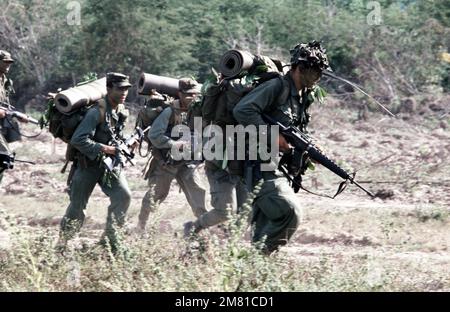 Members of Company B, 1ST Battalion, 187th Infantry, 193rd Brigade Task ...