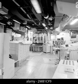 The Combat Information Center (CIC) room of the guided missile frigate ...