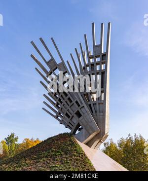 A picture of the Wings Monument, in Bucharest Stock Photo - Alamy