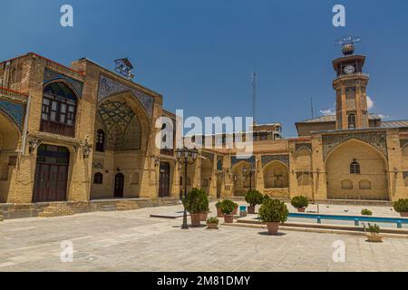Courtyard of Emad-Ol-Dowleh (Emad o dolah) mosque in Kermanshah, Iran ...