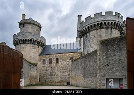 Medieval castle of the Dukes of Alençon, Normandy, France Stock Photo ...