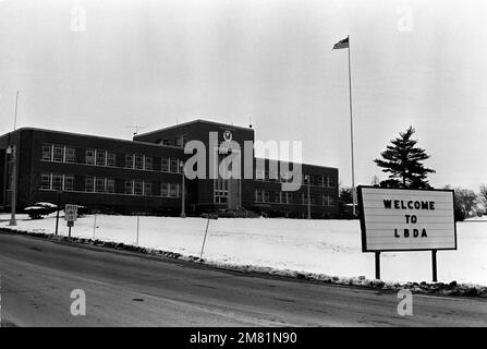 An exterior view of the Headquarters/Administration building for the ...
