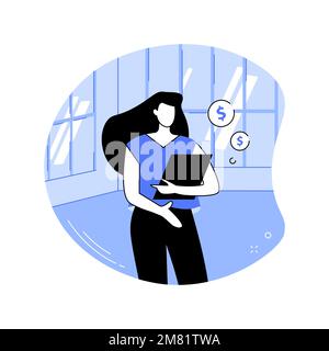 Tenant and landlord representation isolated cartoon vector ...