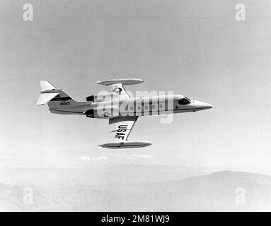 An air-to-air right side view of an F-21A Kfir (young lion) aircraft ...
