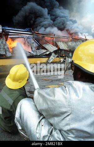 Clark air base covered in ash after the eruption of Mount Pinatubo ...