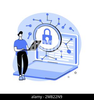 Cryptographer isolated cartoon vector illustrations Stock Vector Image ...