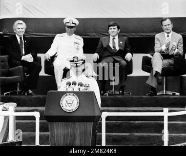 Captain Gerald E. Gneckow, commanding officer of the battleship USS ...